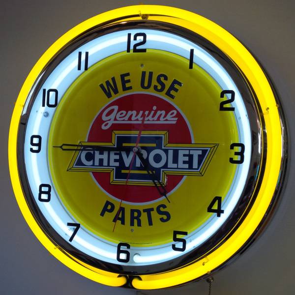 Custom Garage Neon Clock Sign
